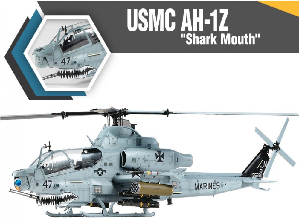 1/35 USMC Bell AH-1Z Viper "Shark Mouth" Helicopter