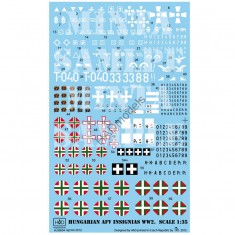 Decals for 1/35 WWII Hungarian Tanks Part.II Toldi I, Csaba, Ansaldo ...