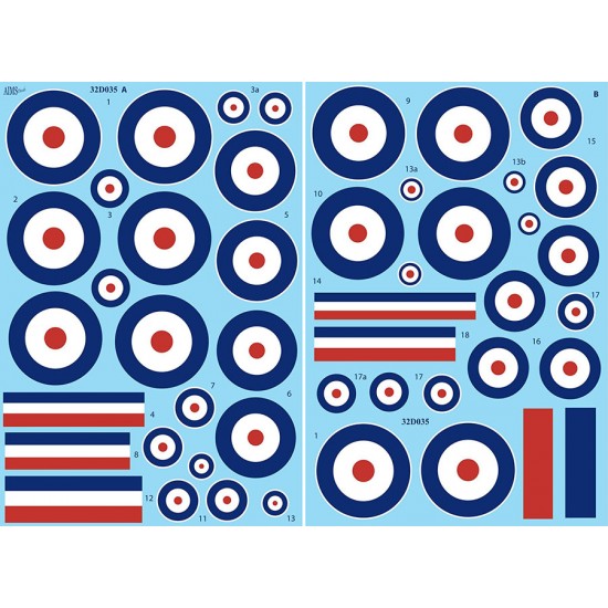 1/32 RFC/RAF Roundels Decal AIMS 32D035