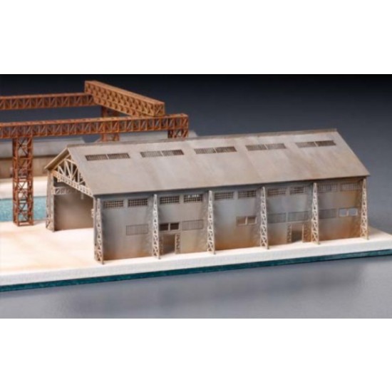 1/700 Papercraft Structure (Large Factory) Aoshima 00044
