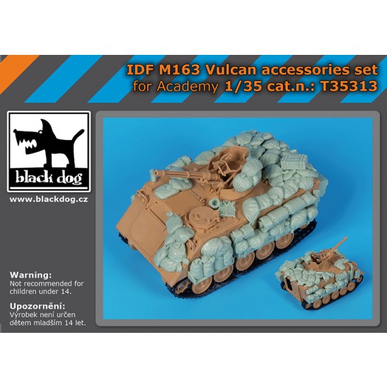 1/35 IDF M163 Vulcan Stowage Set for Academy kits Black Dog T35313
