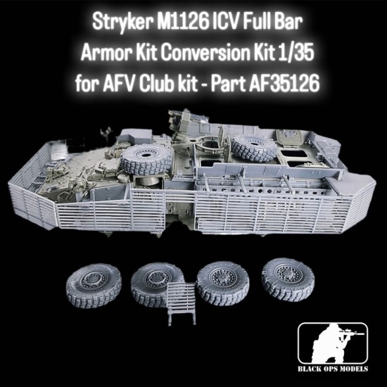 1/35 Stryker M1126 ICV Full Bar Armor Kit Conversion Kit for AFV Club ...