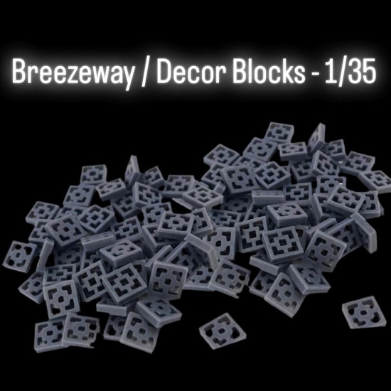 1/35 Breezeway / Decor Blocks (100pcs) Black Ops 5004