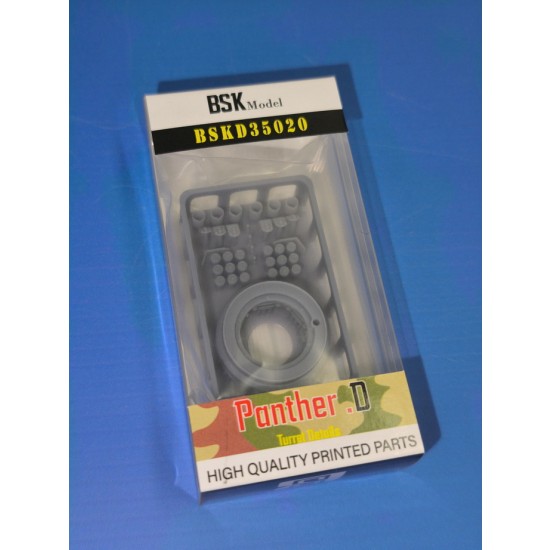 1/35 Panther Ausf. D Turret detail Set (for Tamiya) BSK Model BSKD35020