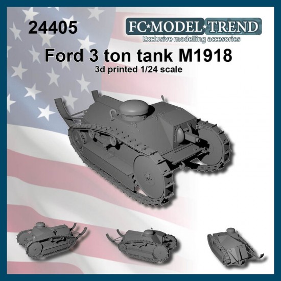 FC Model Trend 1/24 Ford 3 ton Tank M1918 | BNA Model World