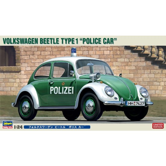 1/24 Volkswagen (VW) Beetle Type 1 Police Car Limited Edition Hasegawa ...
