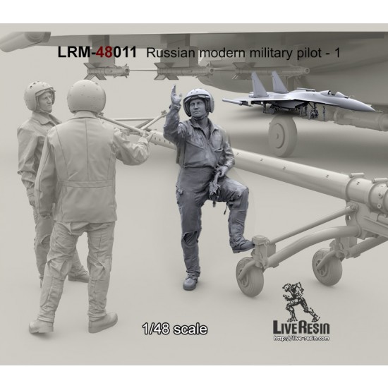 1/48 Modern Russian Military Pilot Vol. 1 Live Resin LRM48011