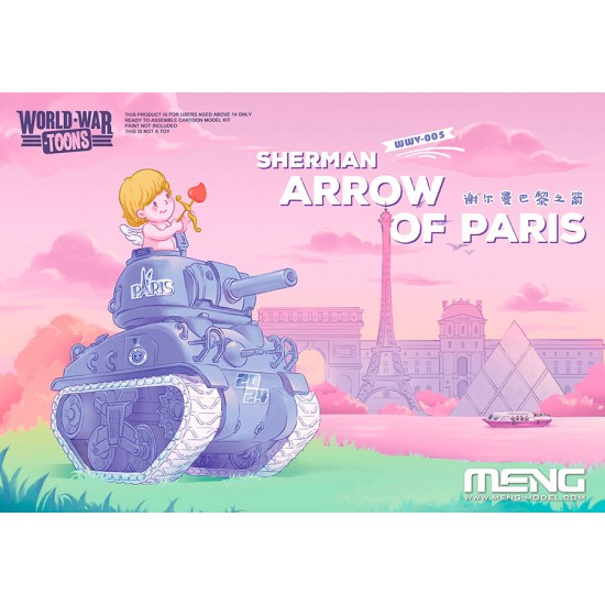 Chibi Tank - Sherman Arrow of Paris (snap-fit kit) Meng WWV005