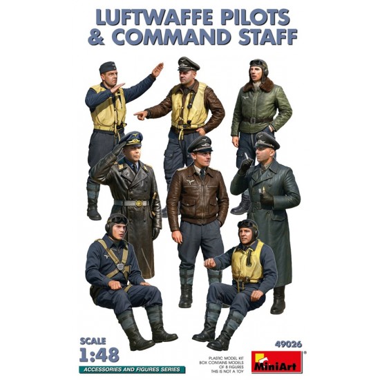 1/48 Luftwaffe Pilots and Command Staff MiniArt 49026