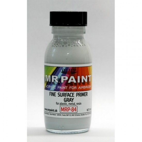 Acrylic Lacquer Paint - Fine Surface Primer - Gray 60ml Mr Paint 84