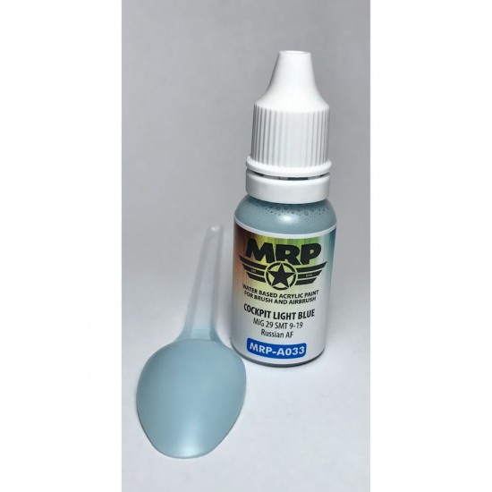 Mr. Paint Acrylic Paint - Russian MiG 29 SMT 9-19 Cockpit Light Blue ...
