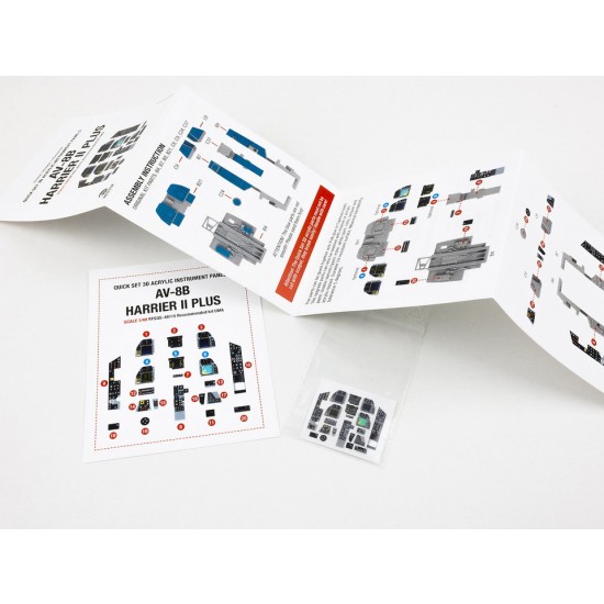 1/48 AV-8B Harrier II Plus Cockpit Instrument Panels n Detail Parts for ...