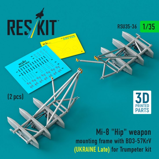 1/35 Mi-8 Hip Weapon Mounting Frame with BD3-57KrV (UKRAINE Late) for ...