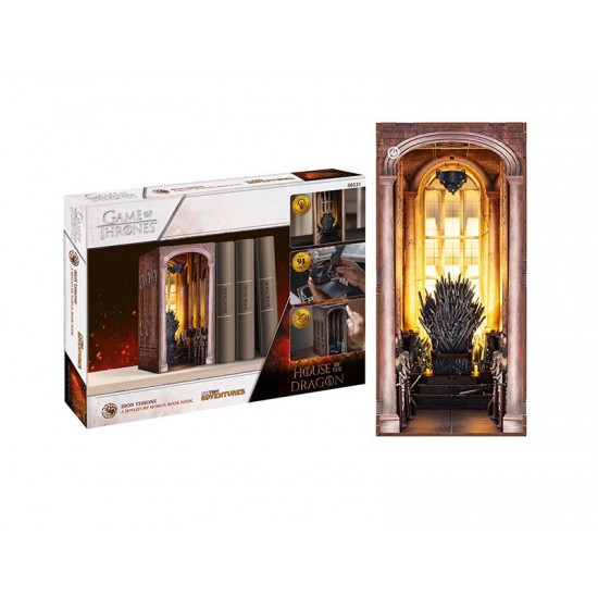 Game of Thrones House of the Dragon Iron Throne Book Nook Tiny ...