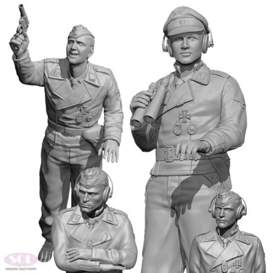 1/35 WWII German Tiger Tank Crew SOL Resin Factory MM617