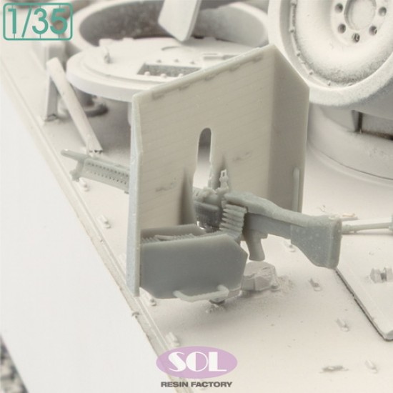 1/35 M60 MG with Gun Shield for M113 APC SOL Resin Factory MM931