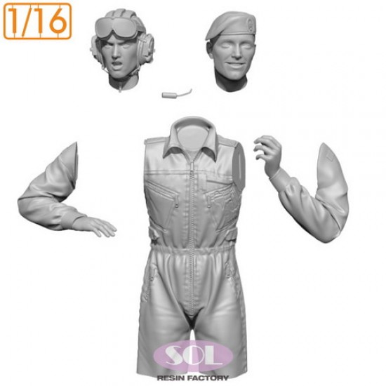 1/16 Leopard 2A6 Tank Commander for Trumpeter kit SOL Resin Factory MM949