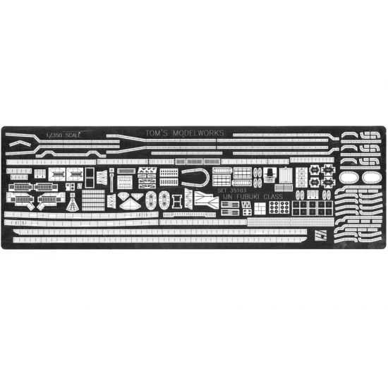 1/350 Fubuki class Destroyers Detail Parts for Fine Molds Toms ...